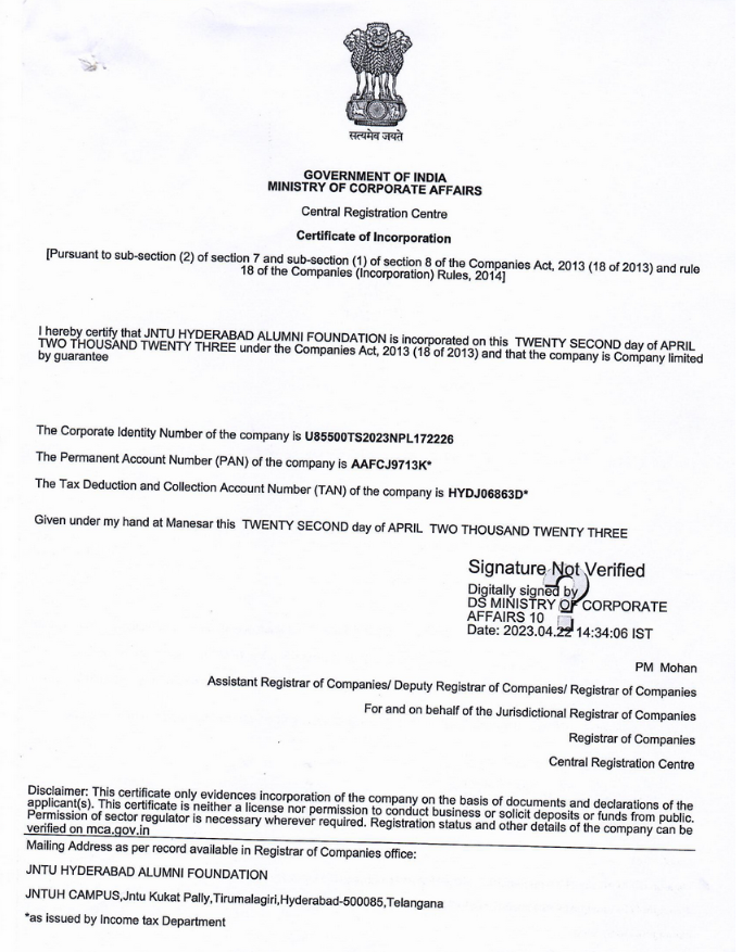 Jawaharlal Nehru Technological University Hyderabad